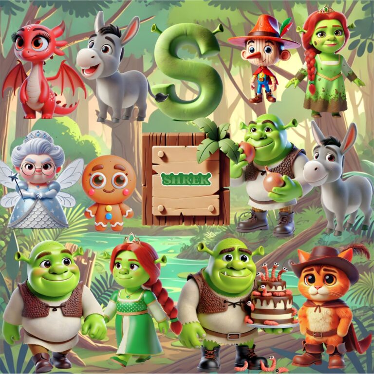 Kit Digital Shrek – Art Folk Designer