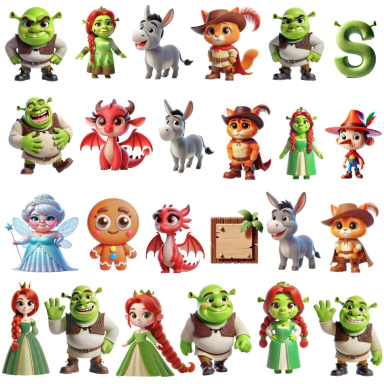 Kit Digital Shrek – Art Folk Designer