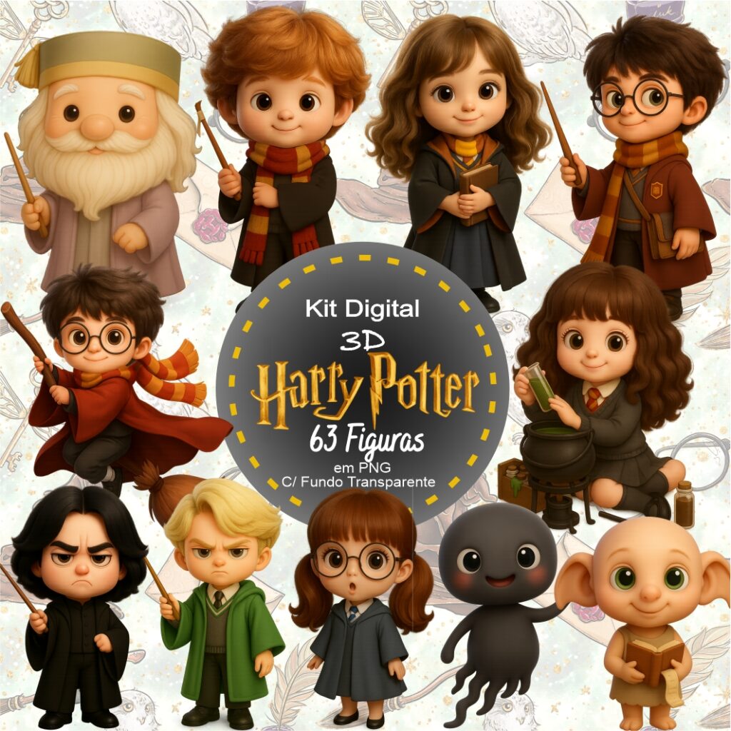 Kit Digital Harry Potter 3D – Art Folk Designer