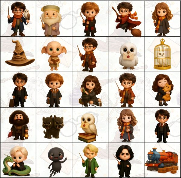 Kit Digital Harry Potter 3D – Art Folk Designer