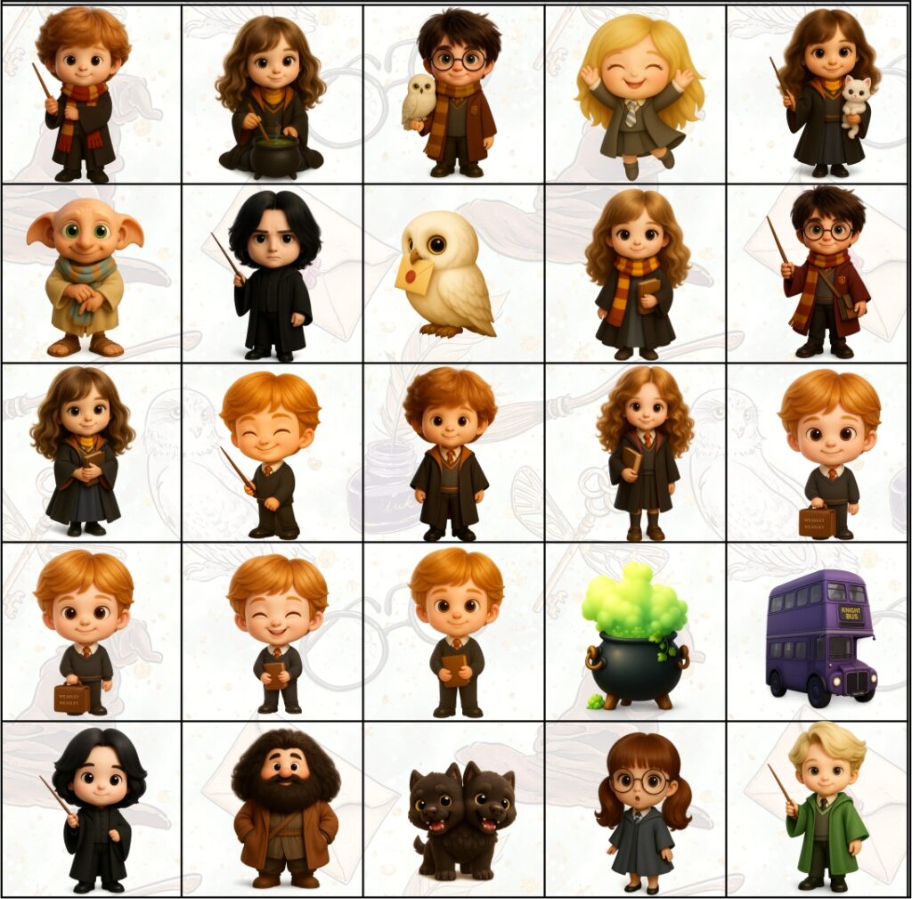 Kit Digital Harry Potter 3D – Art Folk Designer